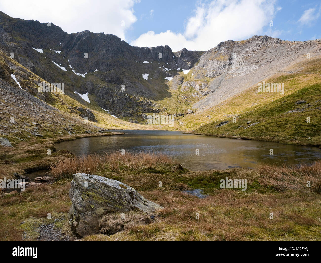 North wales mountain lake tarn hi-res stock photography and images - Alamy