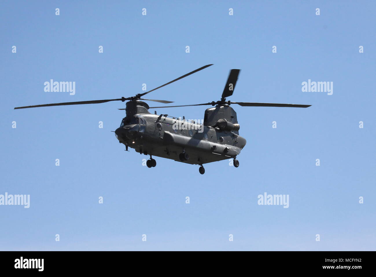 Chinook flying over Hampshire Stock Photo - Alamy
