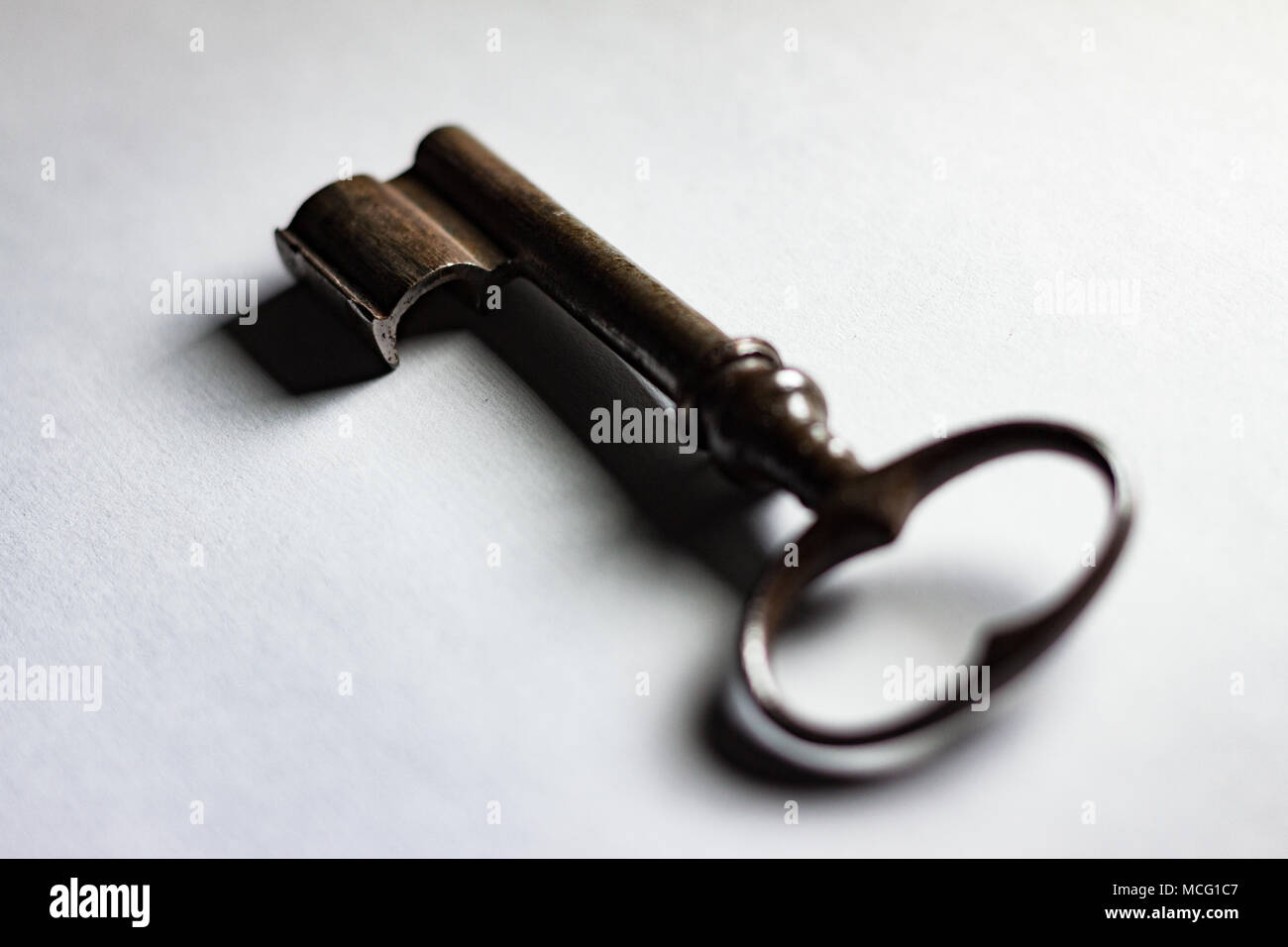 Old Cabinet Key Stock Photo - Alamy