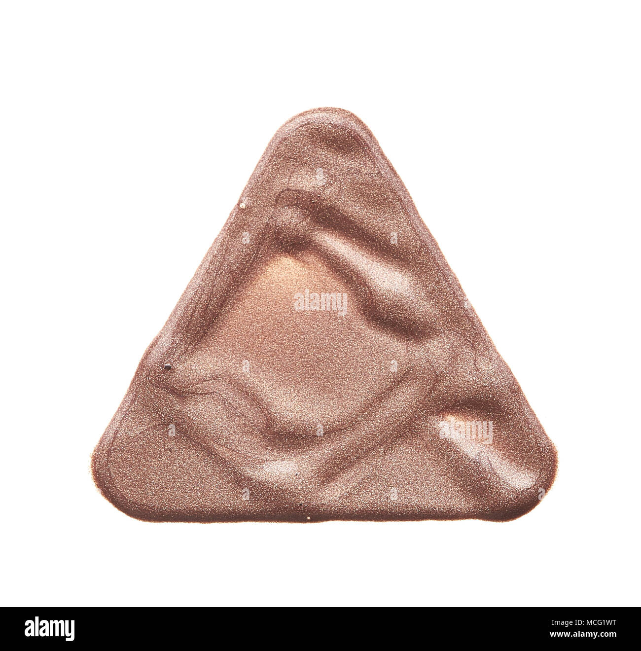 Exclusive textures of cosmetic products in the form of a triangle on ...