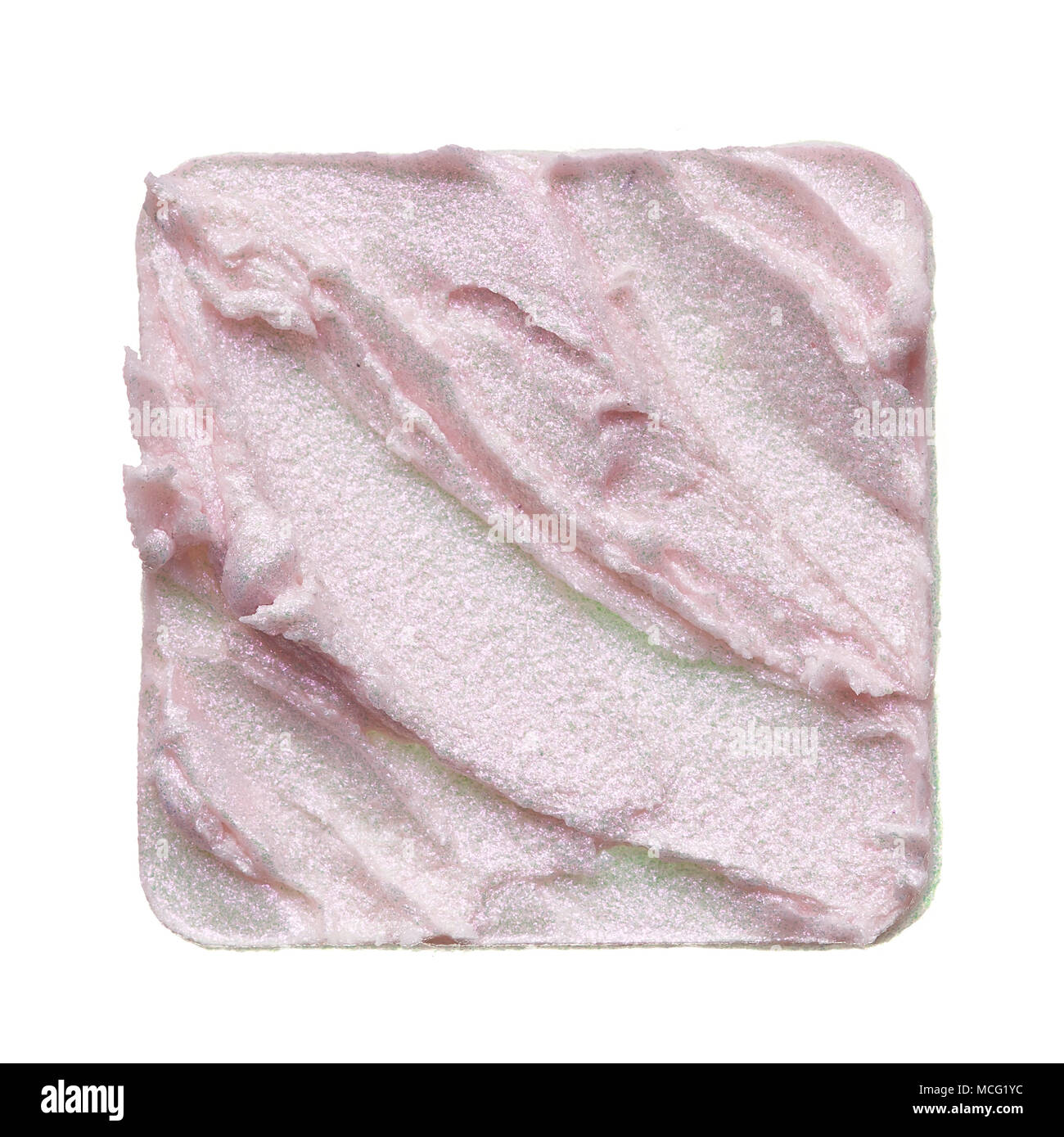 Exclusive textures of cosmetic products in the form of a square on ...