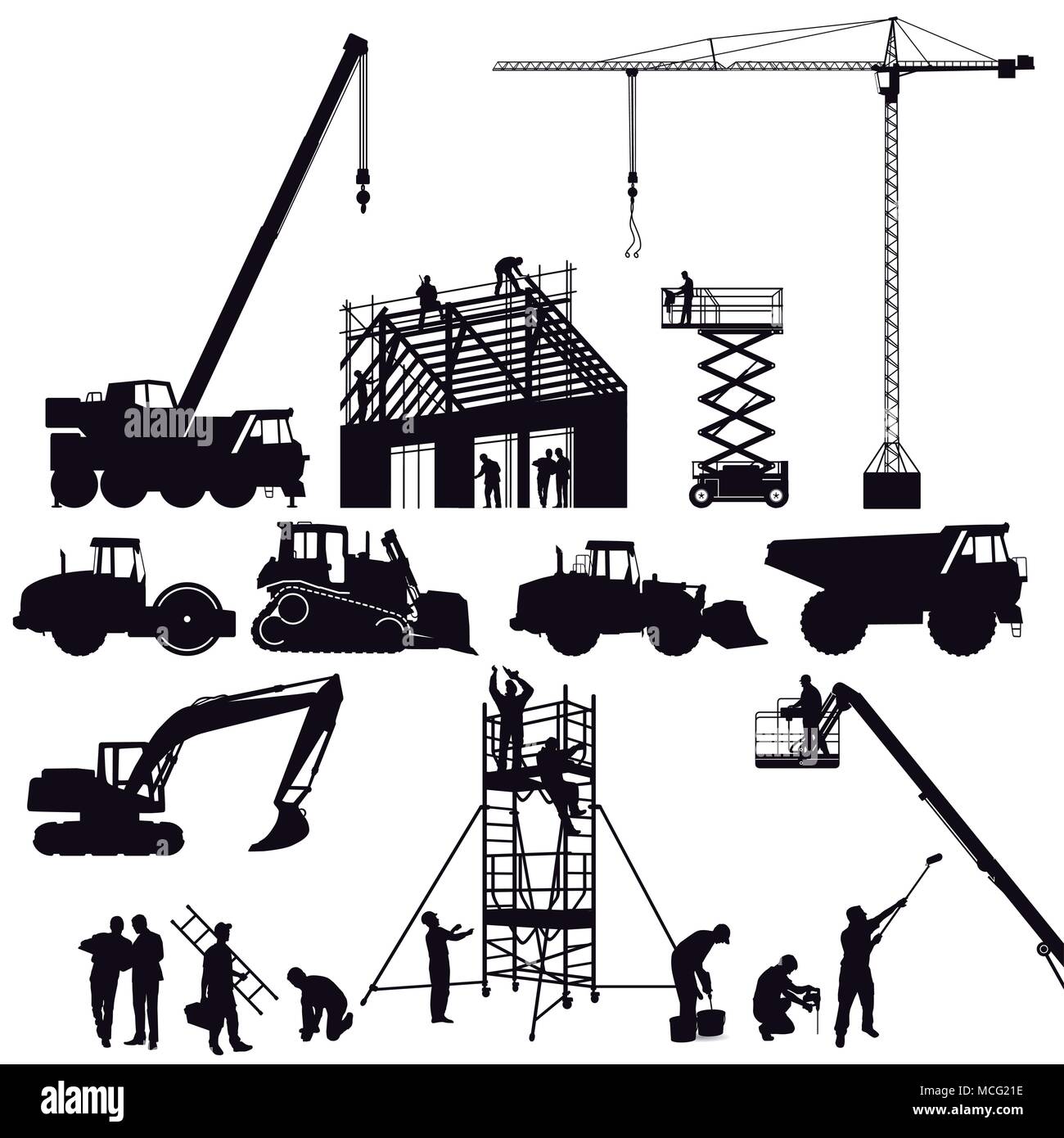 Construction teamwork planning engineer Cut Out Stock Images & Pictures ...