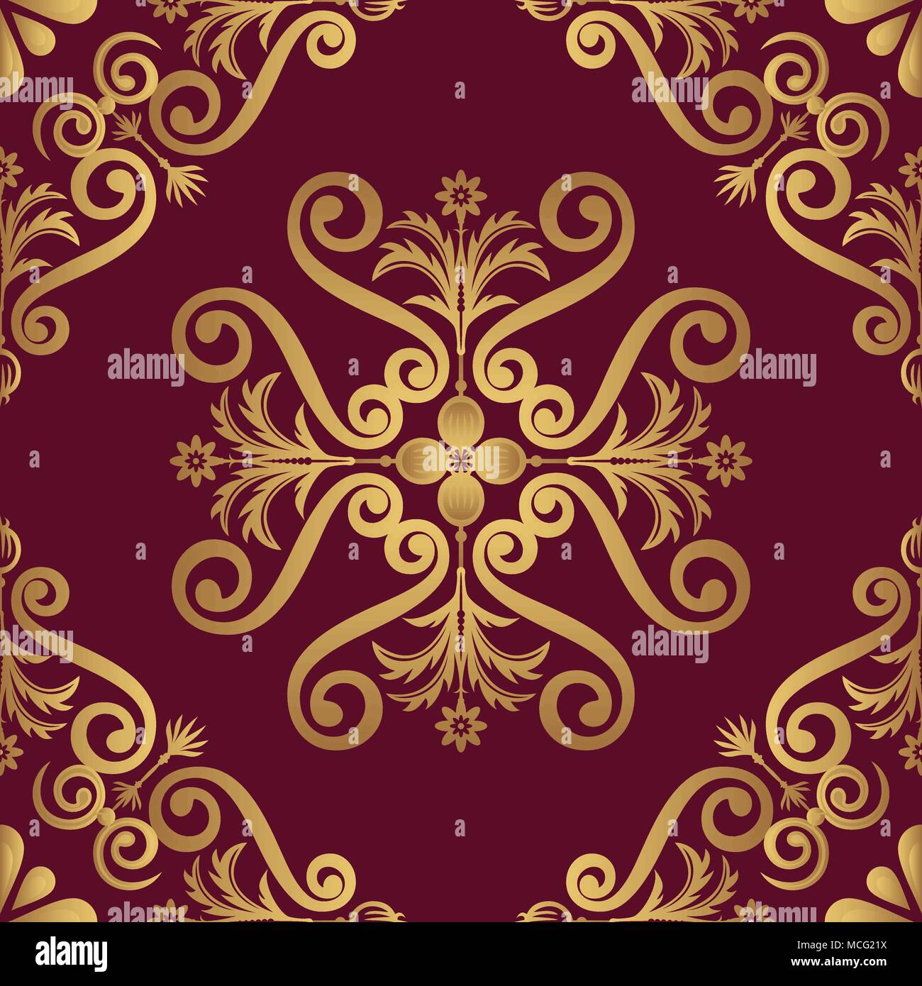 Ornamental pattern design in golden color Stock Vector Image & Art - Alamy