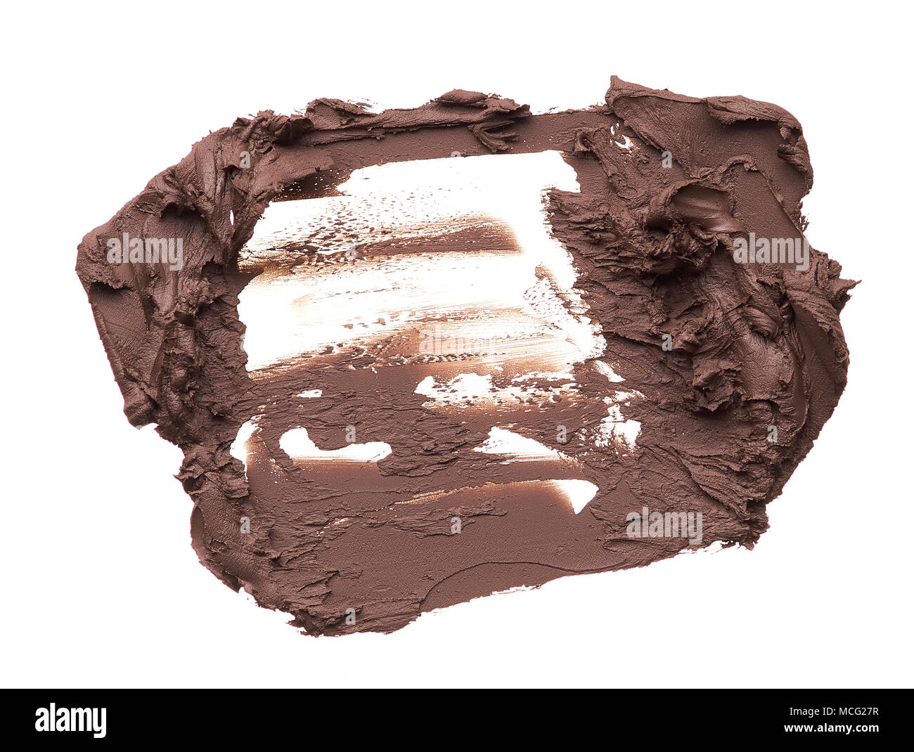 Exclusive textures of cosmetic products on white background Stock Photo ...