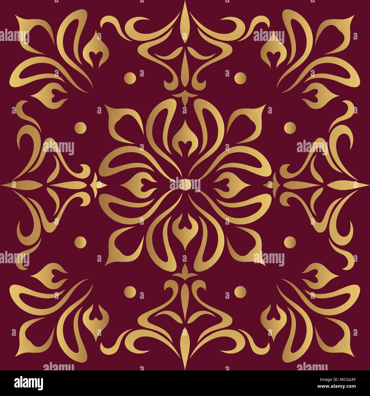 Luxury ornamental design background in golden color Free Vector Stock ...