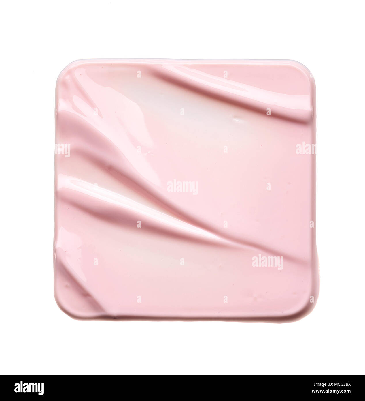 Exclusive textures of cosmetic products in the form of a square on ...