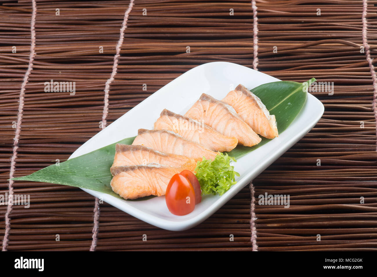 japanese cuisine. fried fish on background Stock Photo - Alamy