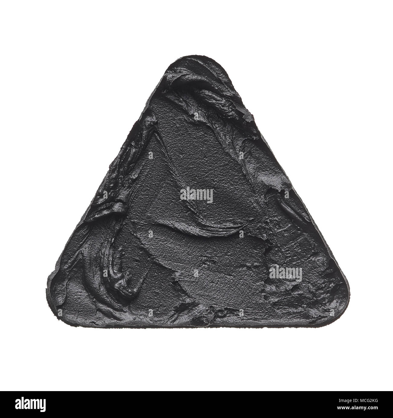 Exclusive textures of cosmetic products in the form of a triangle on ...