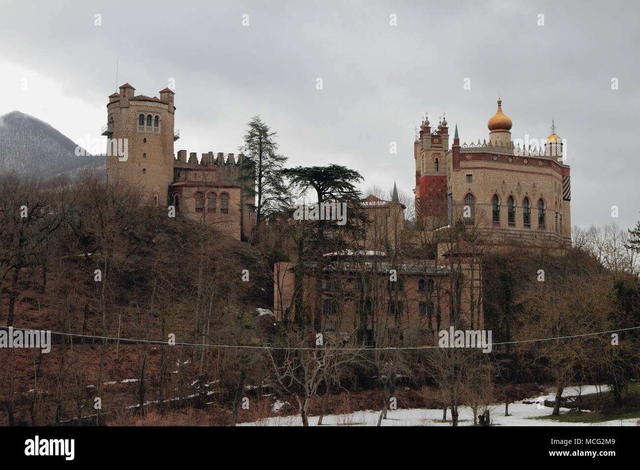 Castle in mountains. Riola, Bologna, Emilya-Romagna, Italy Stock Photo ...