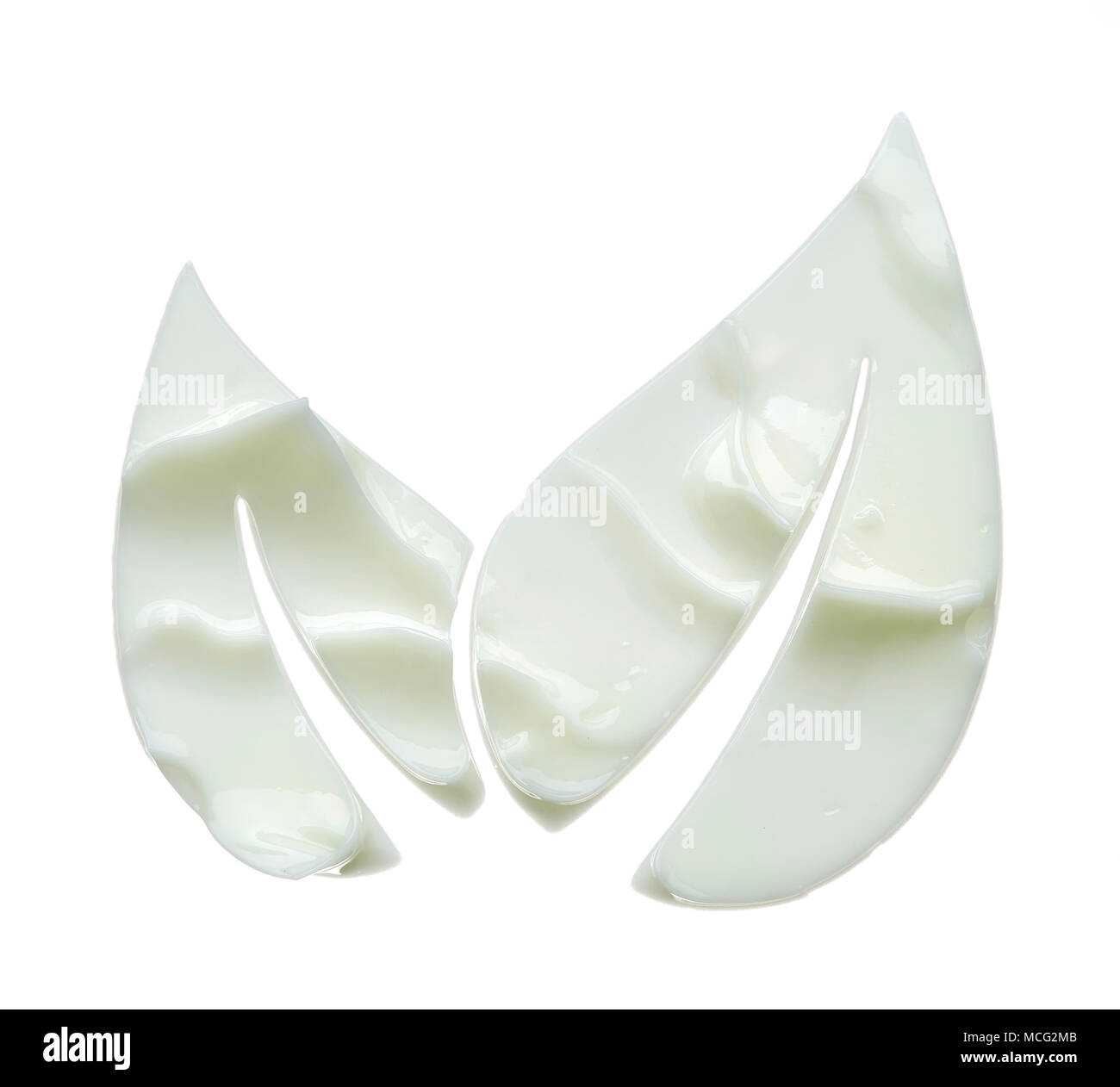 Exclusive textures of cosmetic products on white background Stock Photo ...