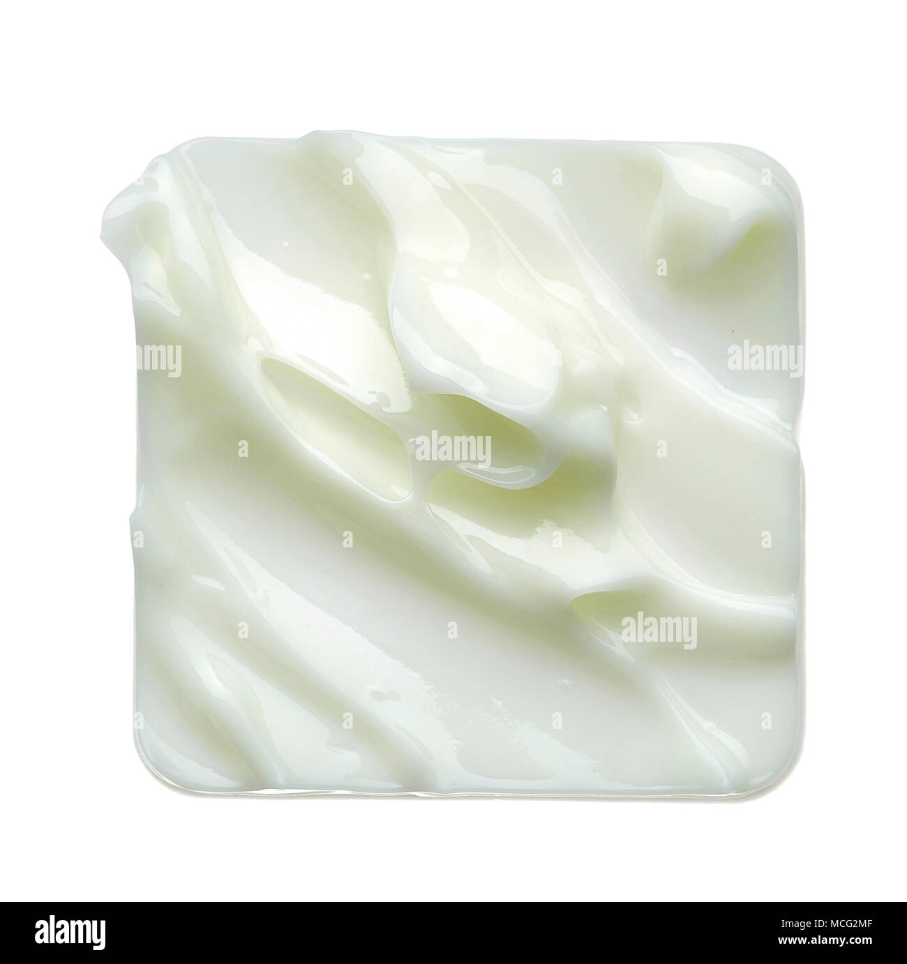 Exclusive textures of cosmetic products in the form of a square on ...