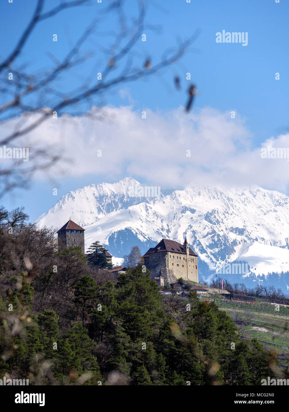 Schloss tirol meran hi-res stock photography and images - Alamy