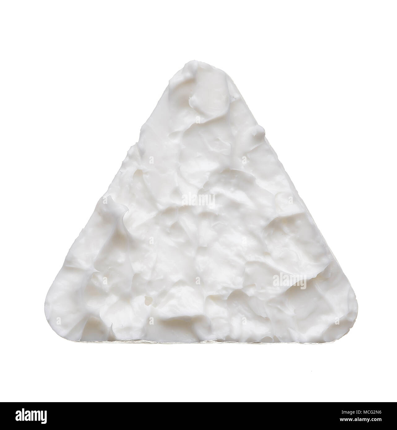 Exclusive textures of cosmetic products in the form of a triangle on ...