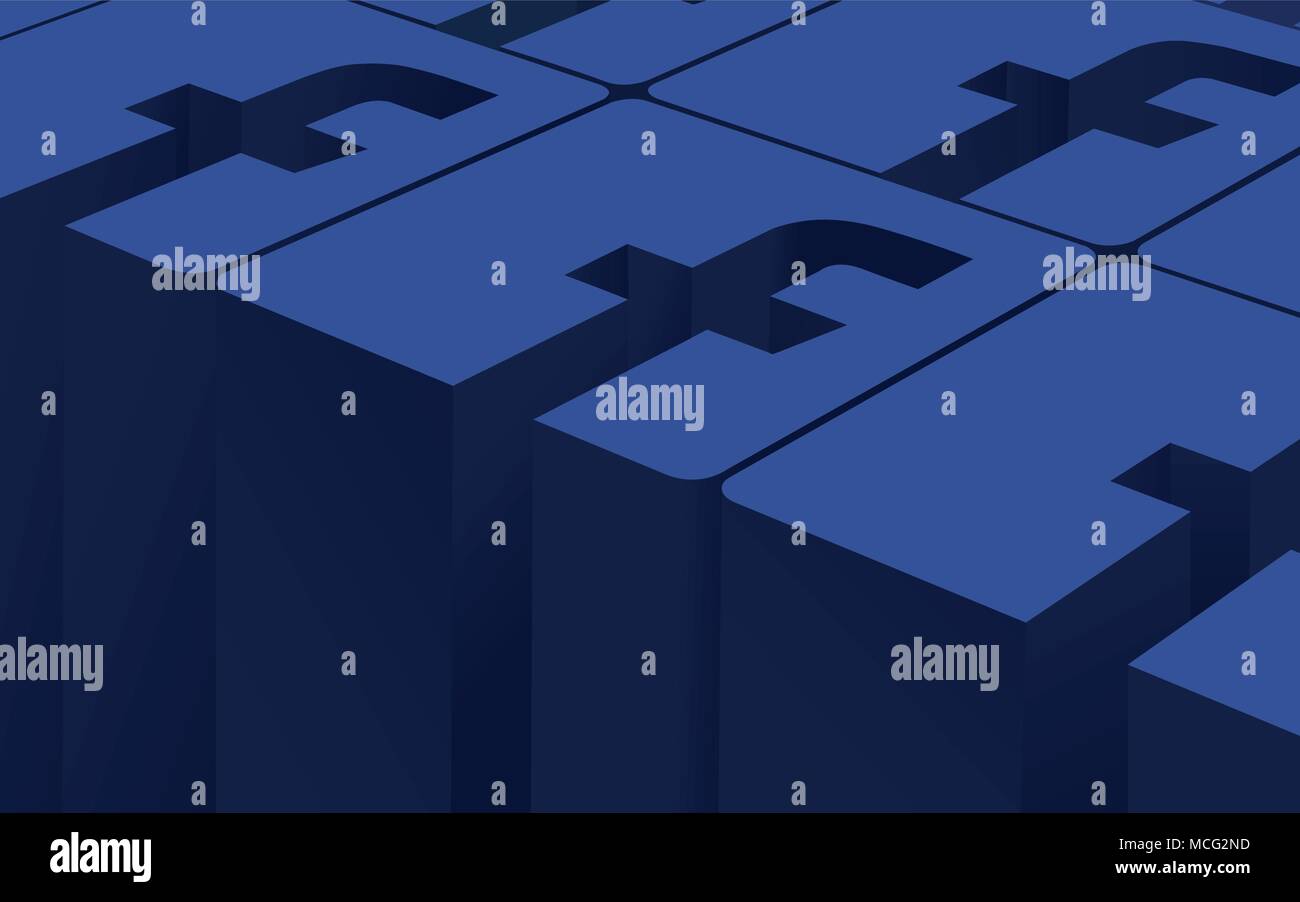 3D Signs Facebook Social Network Pattern, 3D vector Illustration Stock ...