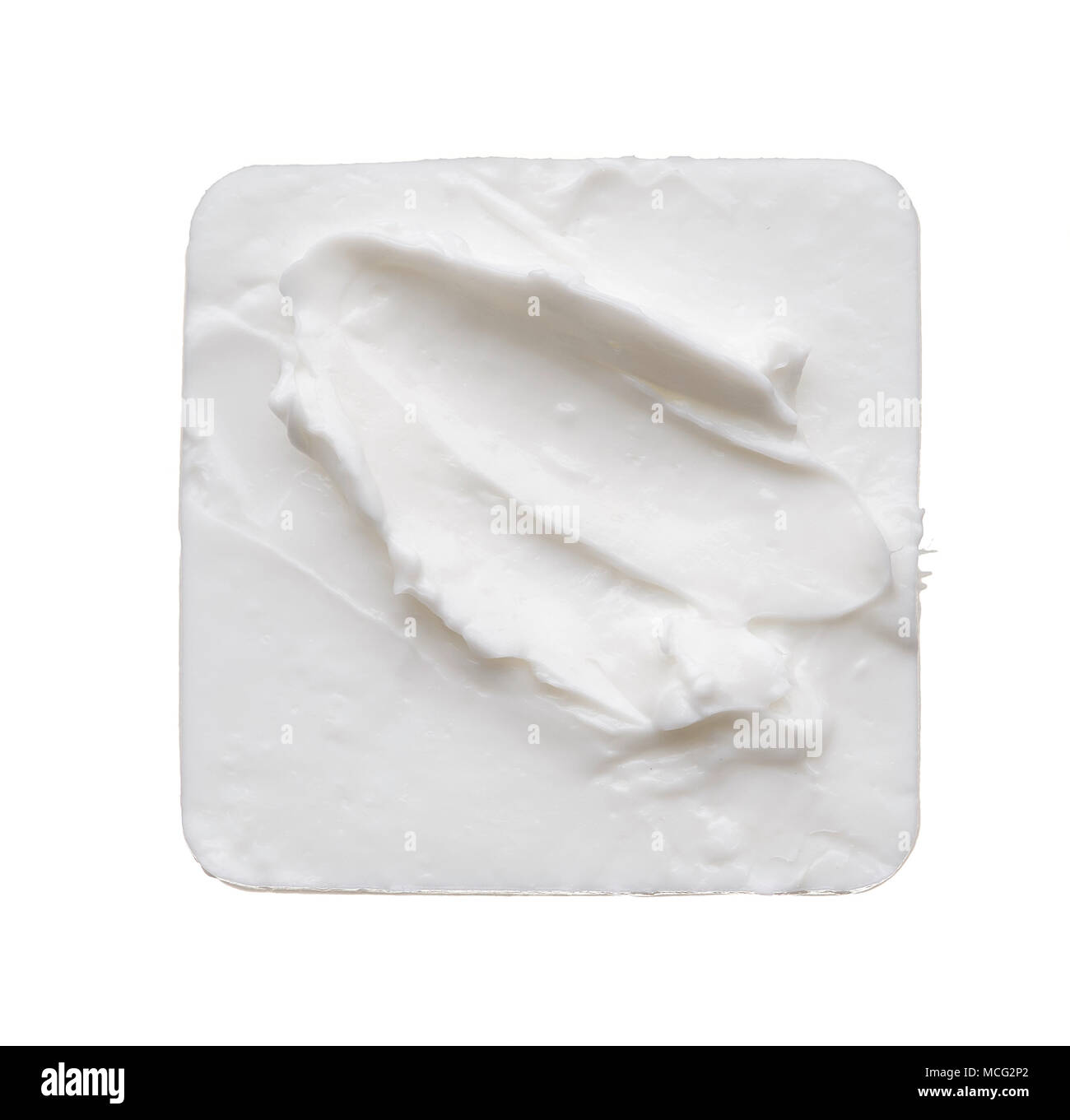 Exclusive textures of cosmetic products in the form of a square on ...