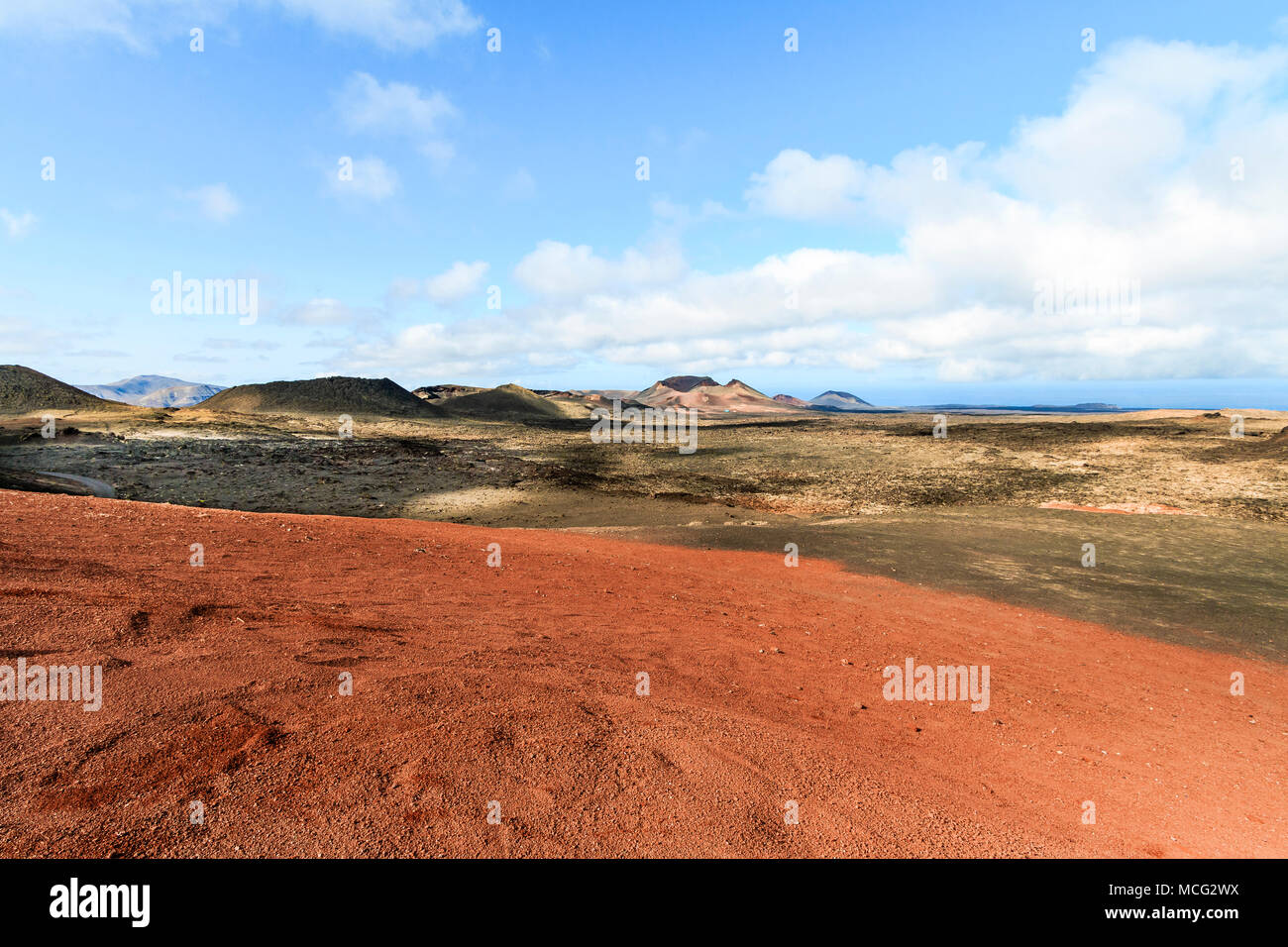 Lanzarote - Fire Mountains in the Timanfaya National Park Stock Photo ...