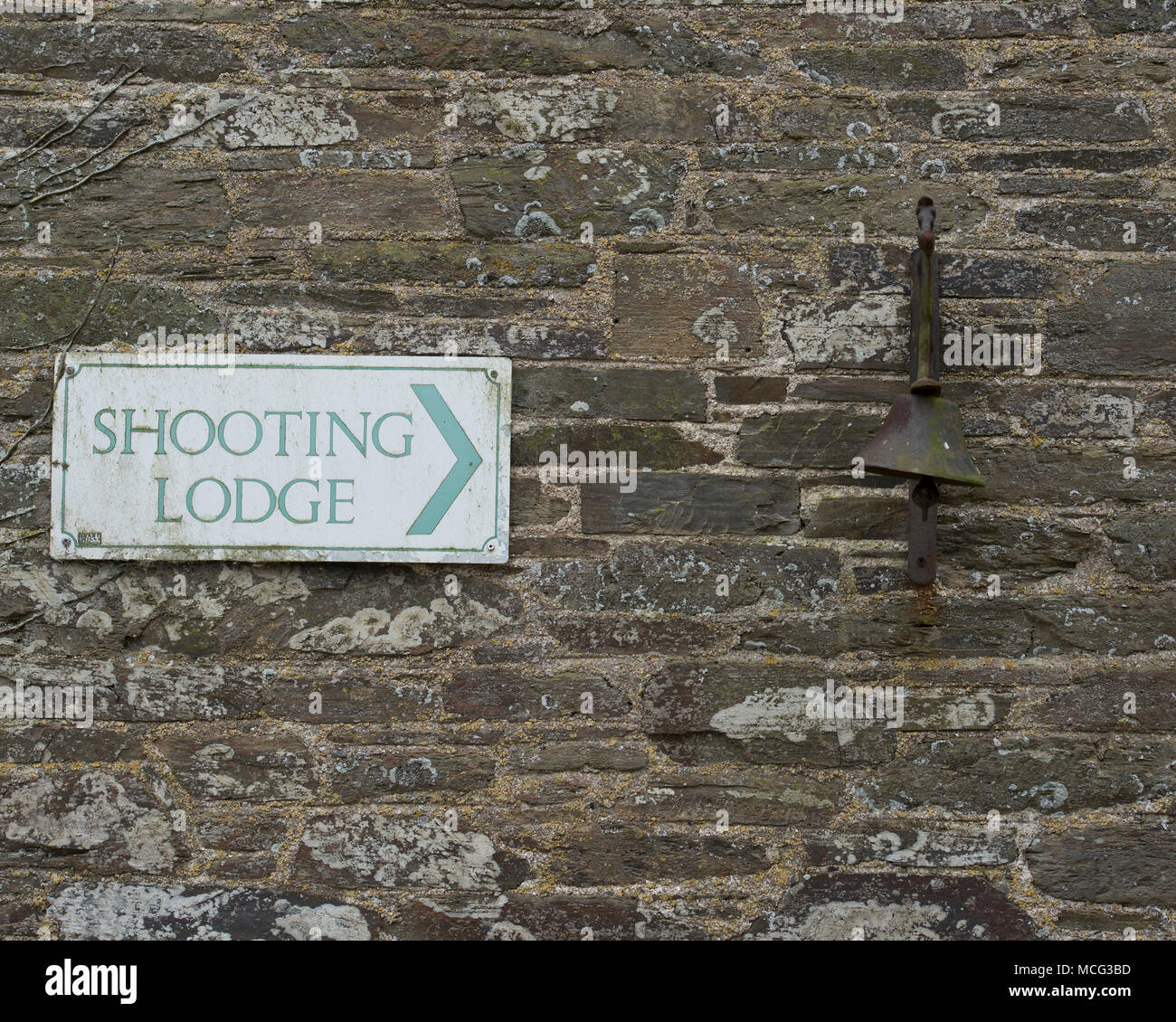 shooting lodge sign Stock Photo - Alamy