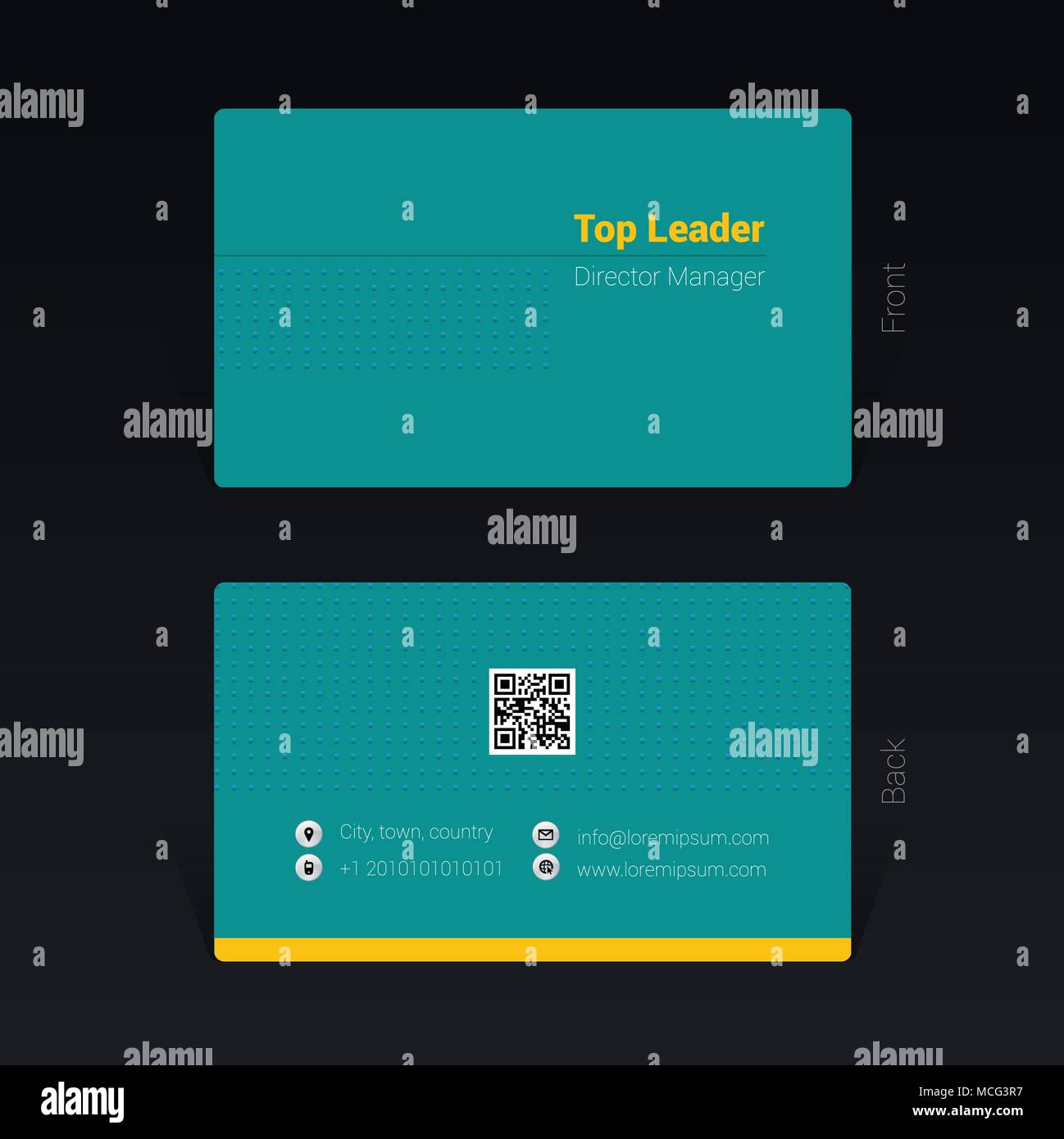 Business card design concept, Vector Illustration Stock Vector Image ...