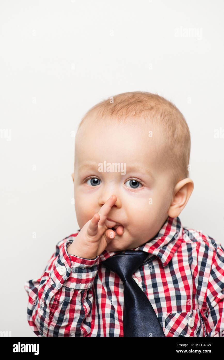 A ten month old baby boy Stock Photo - Alamy