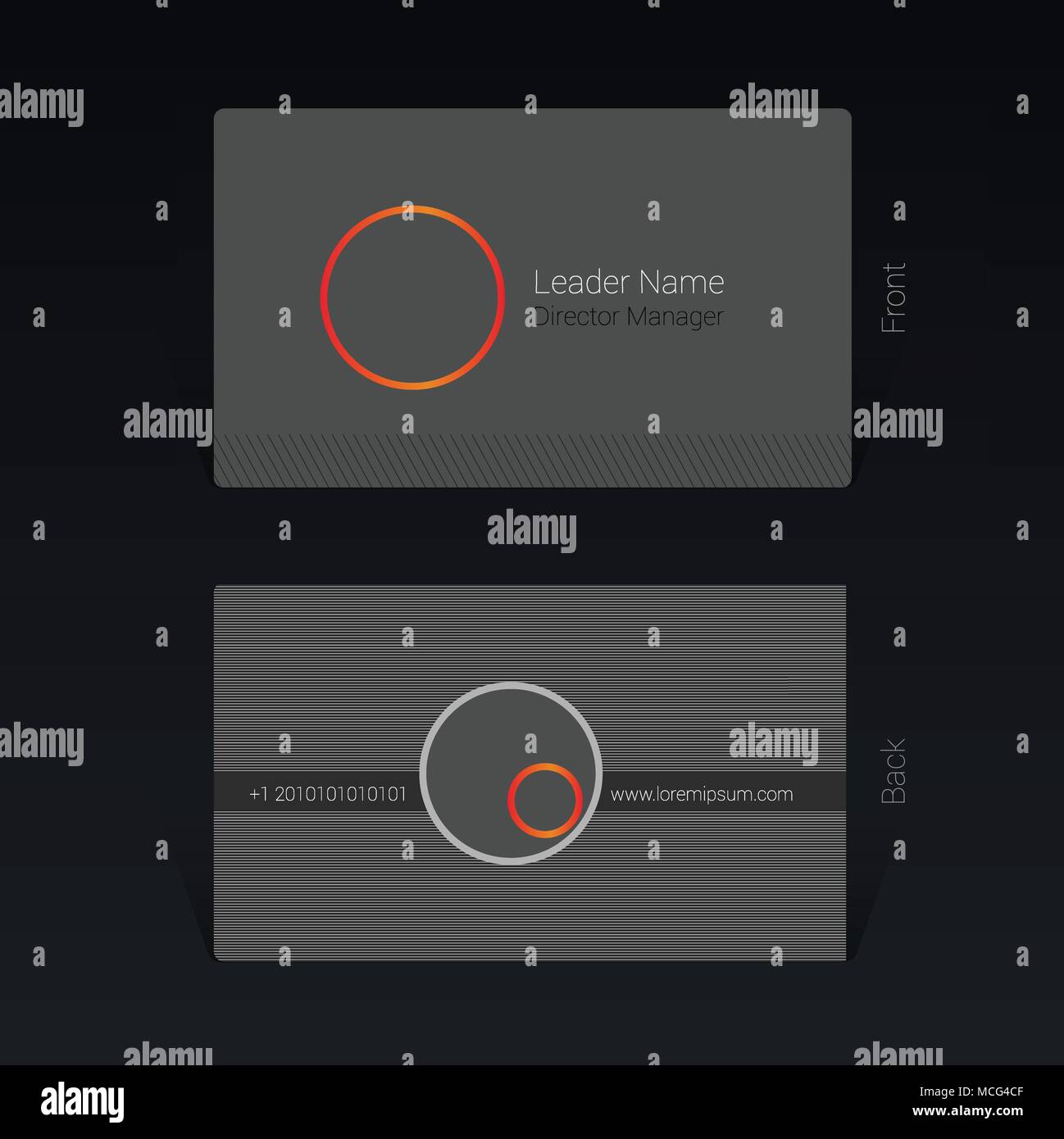 Business card design concept, Vector Illustration Stock Vector Image ...