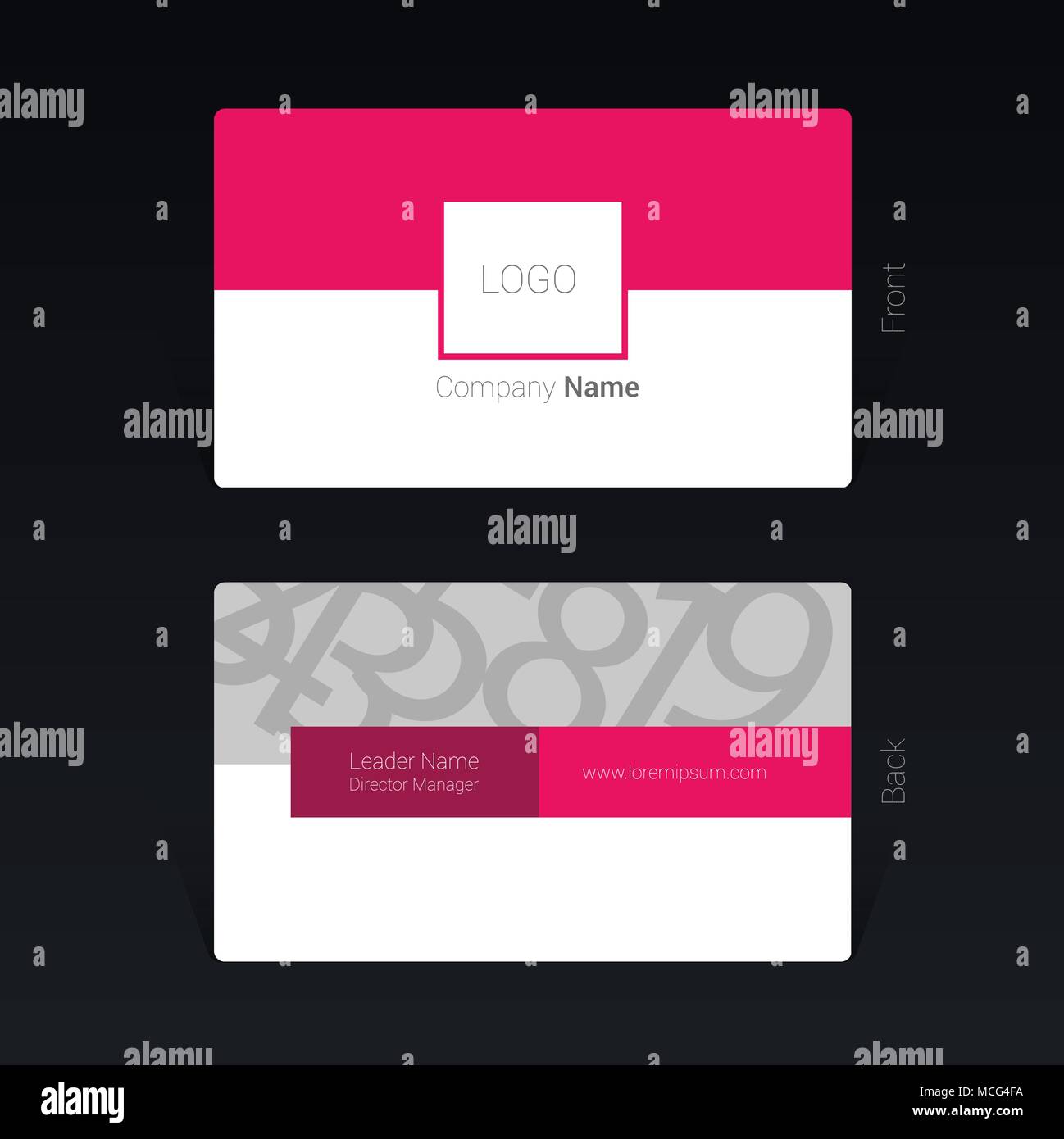 Business card geometric design concept, Vector Illustration Stock ...