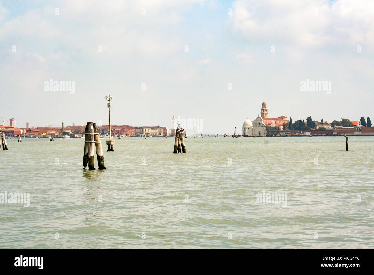 View of the lagoon of Venice in Italy Stock Photo - Alamy