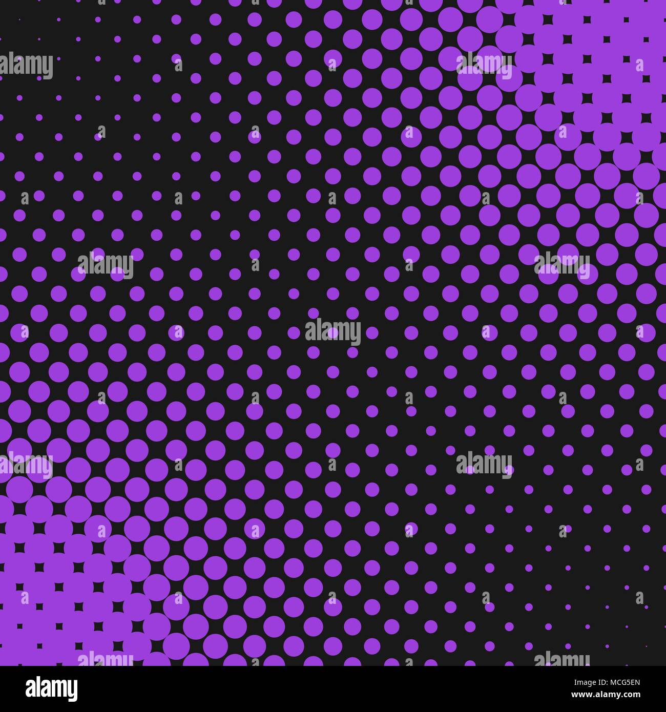Abstract Geometrical Halftone Dot Pattern Background Black And Purple Vector Design Stock