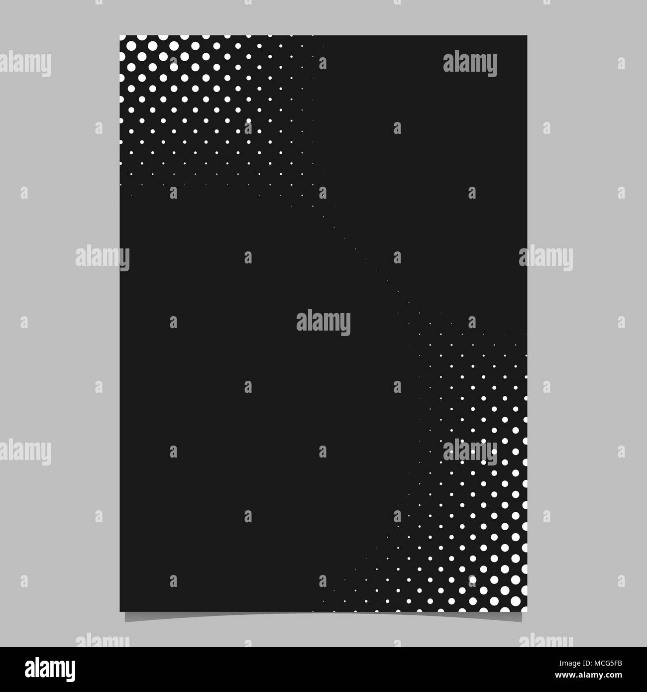 Retro halftone dot pattern brochure template background Stock Vector Image & Art - Alamy