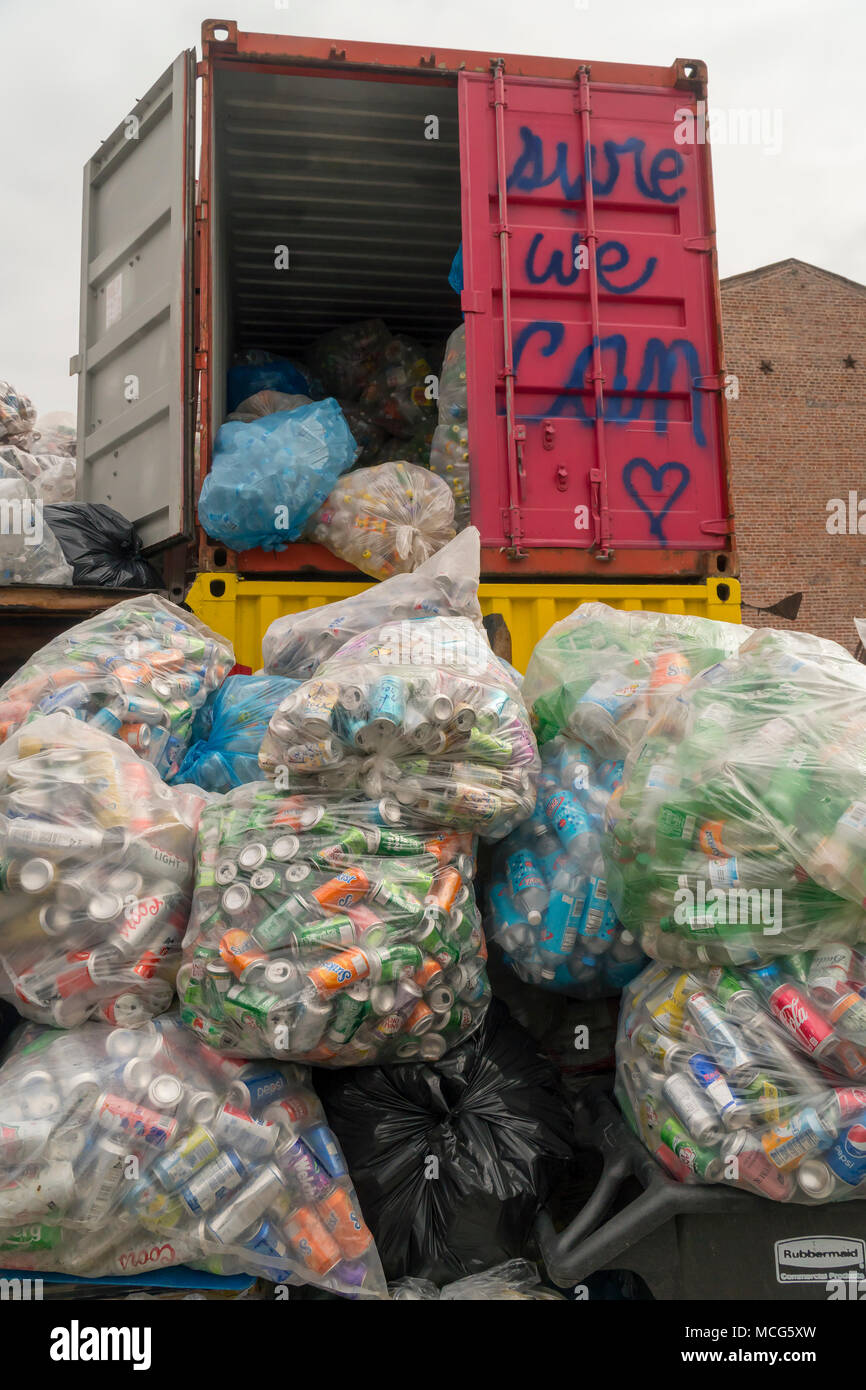 Sorting Cans Bottles Recycling High Resolution Stock Photography and ...