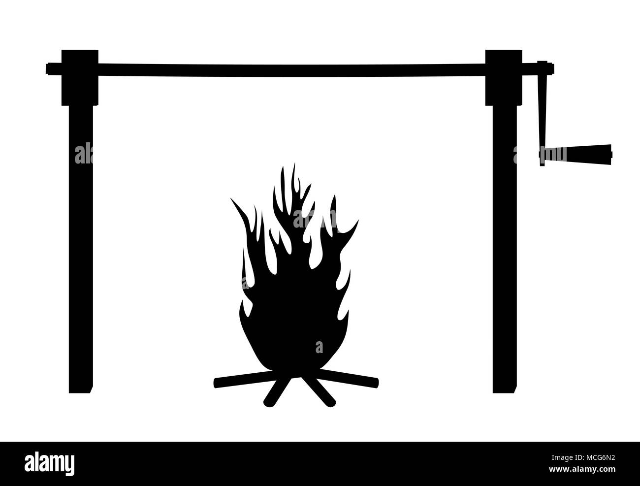 Burning fire wood coal Cut Out Stock Images & Pictures - Alamy