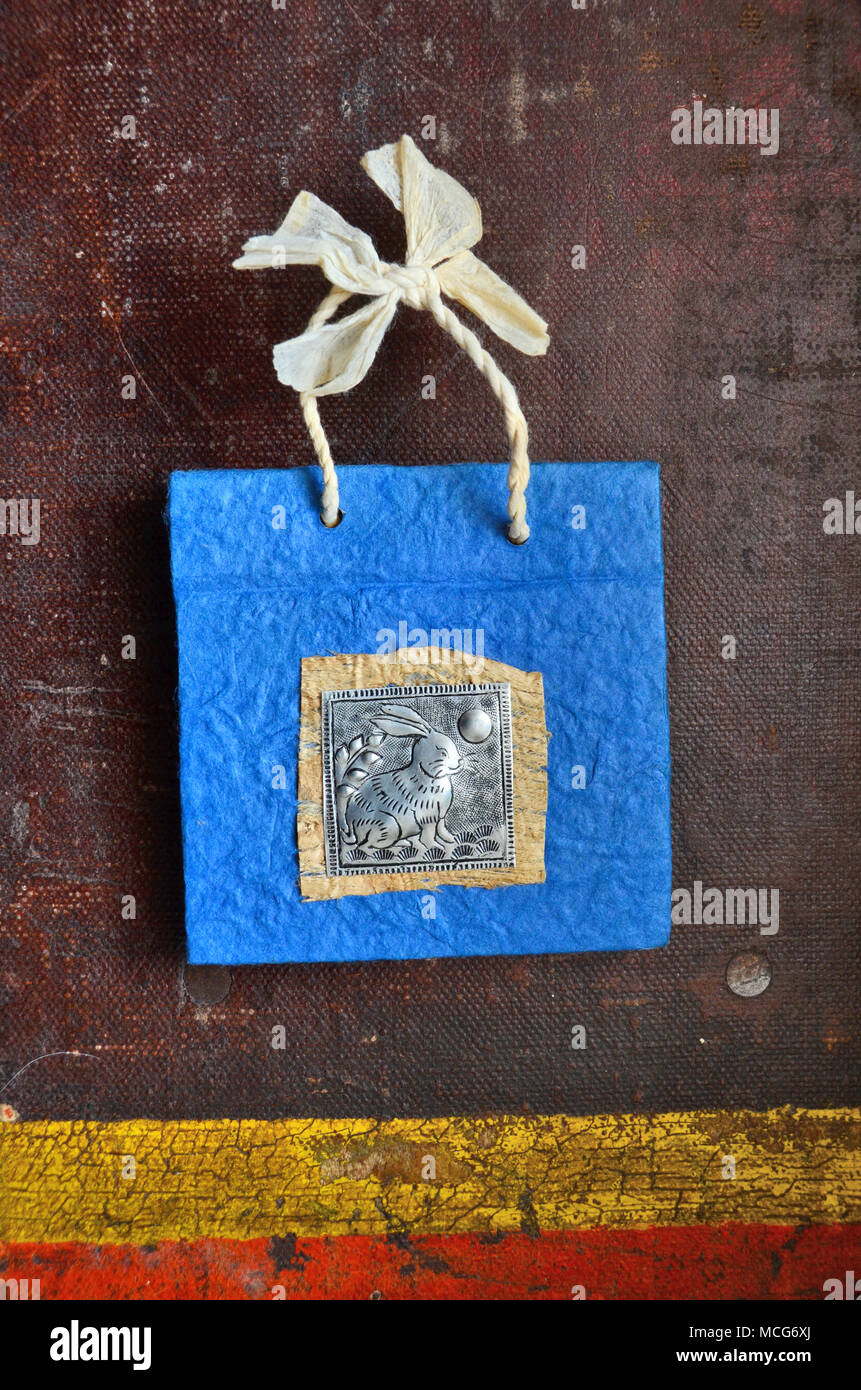 the front of a small booklet of handmade paper Stock Photo - Alamy