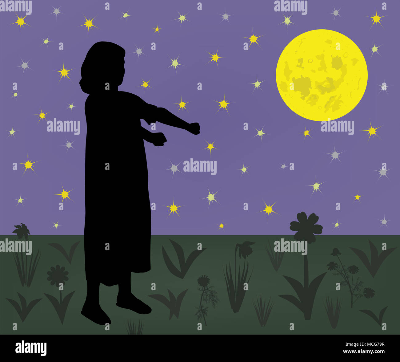 Sleepwalking girl hi-res stock photography and images - Alamy