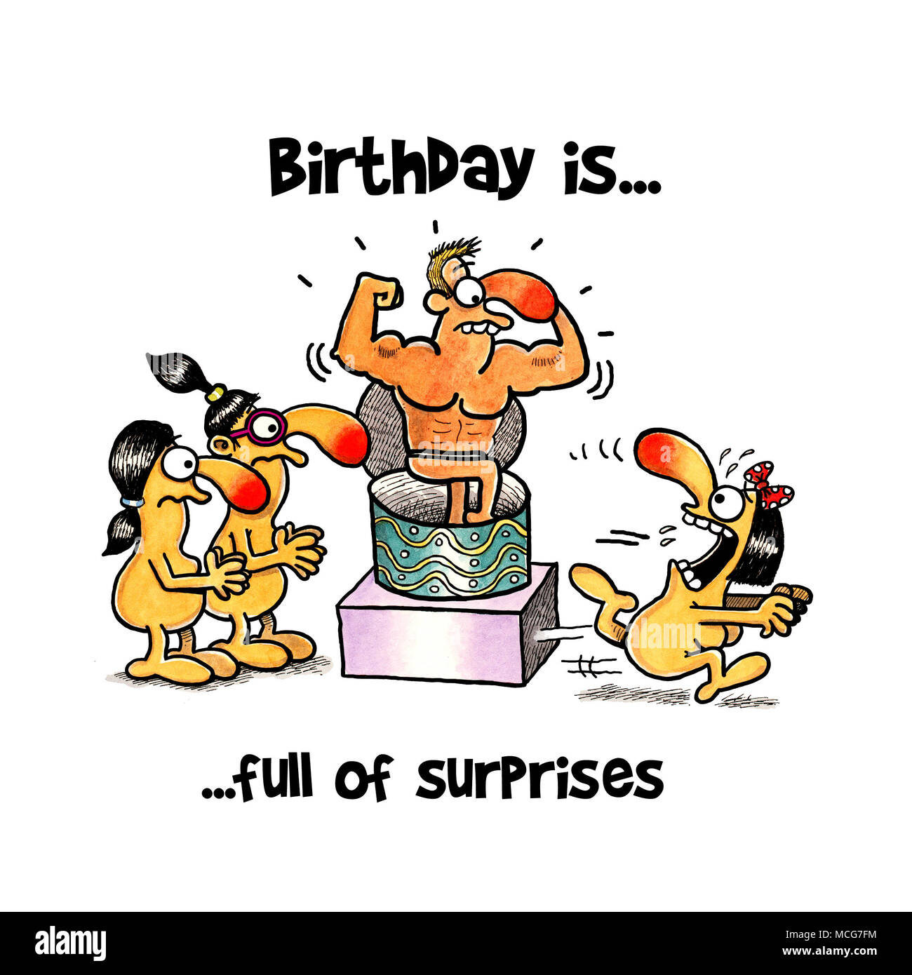 Man comes out Cut Out Stock Images & Pictures - Alamy