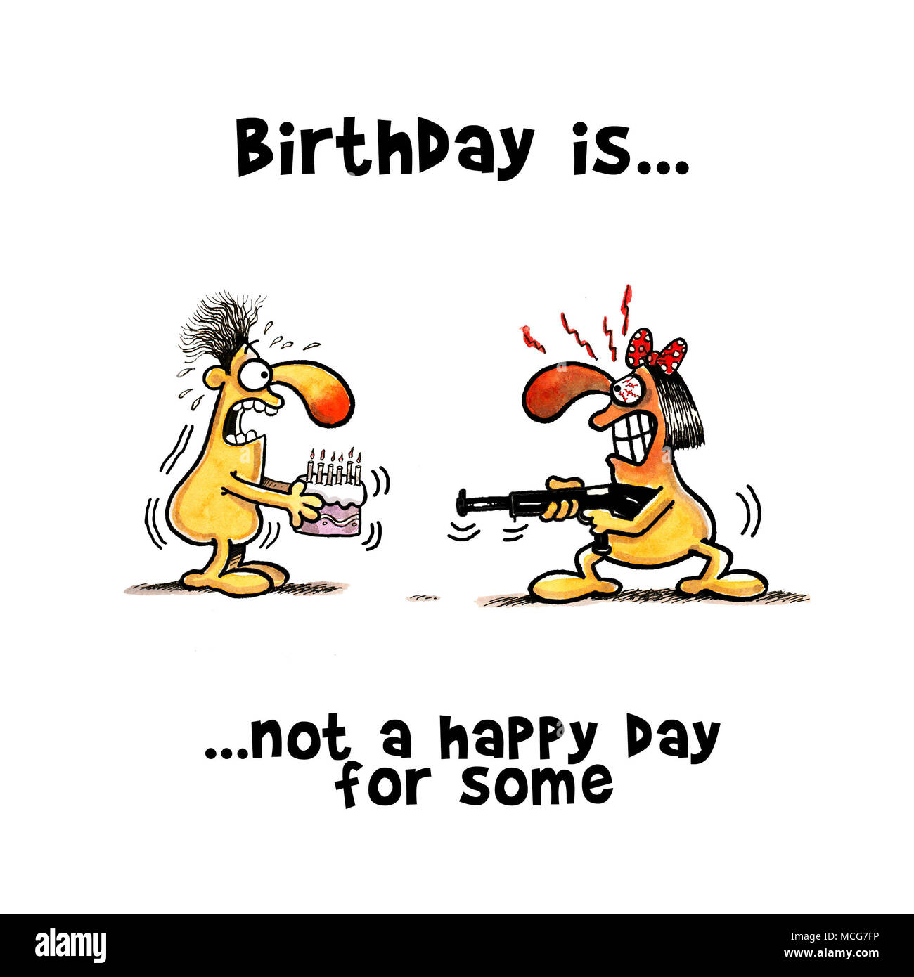 Woman is angry in her birthday because of she is another year older ...