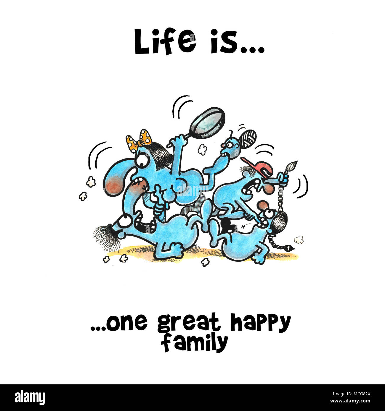 Family members are arguing and fighting each other Stock Photo - Alamy