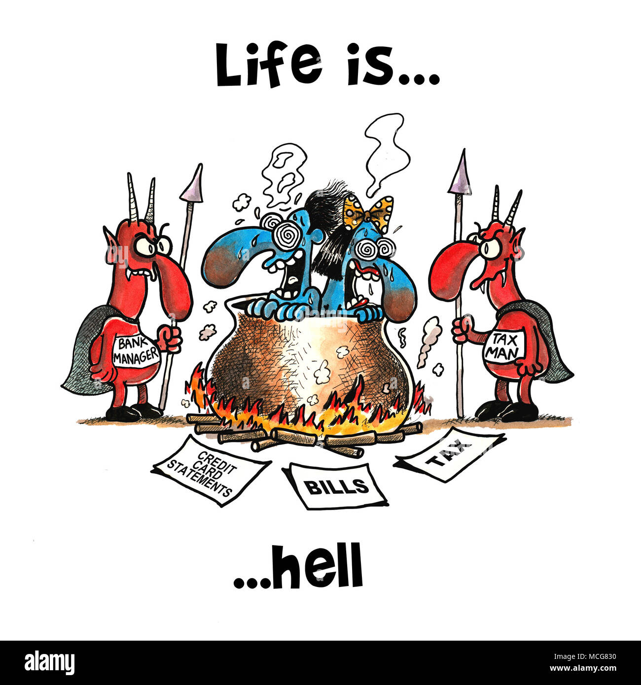 Fire demons Cut Out Stock Images & Pictures - Alamy