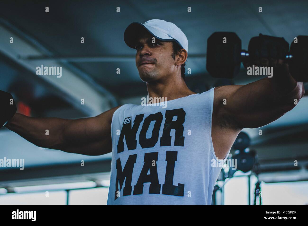 Man doing Exercise Stock Photo - Alamy