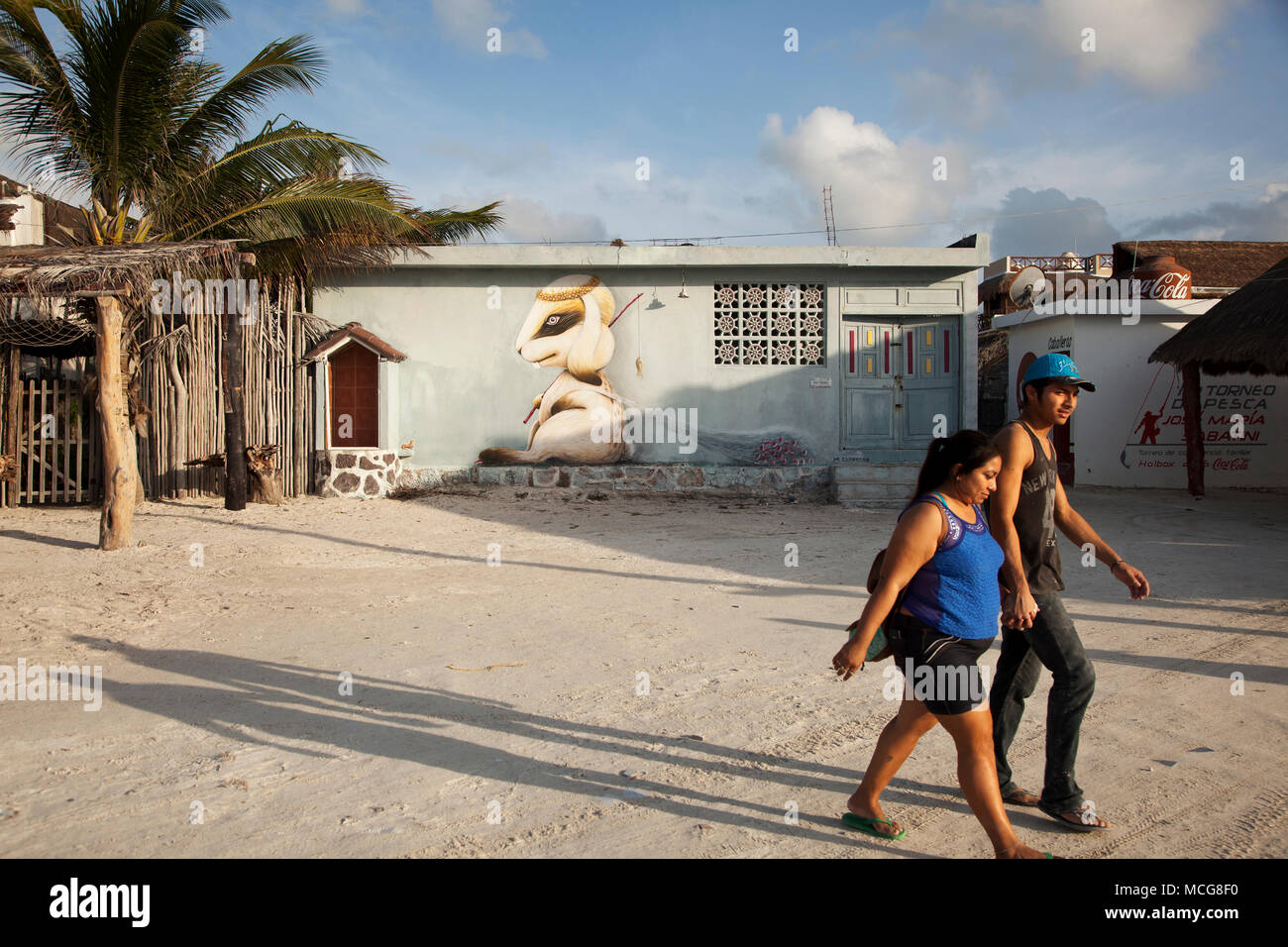Street scene Isla Holbox is an island north of MexicoÕs Yucat‡n ...