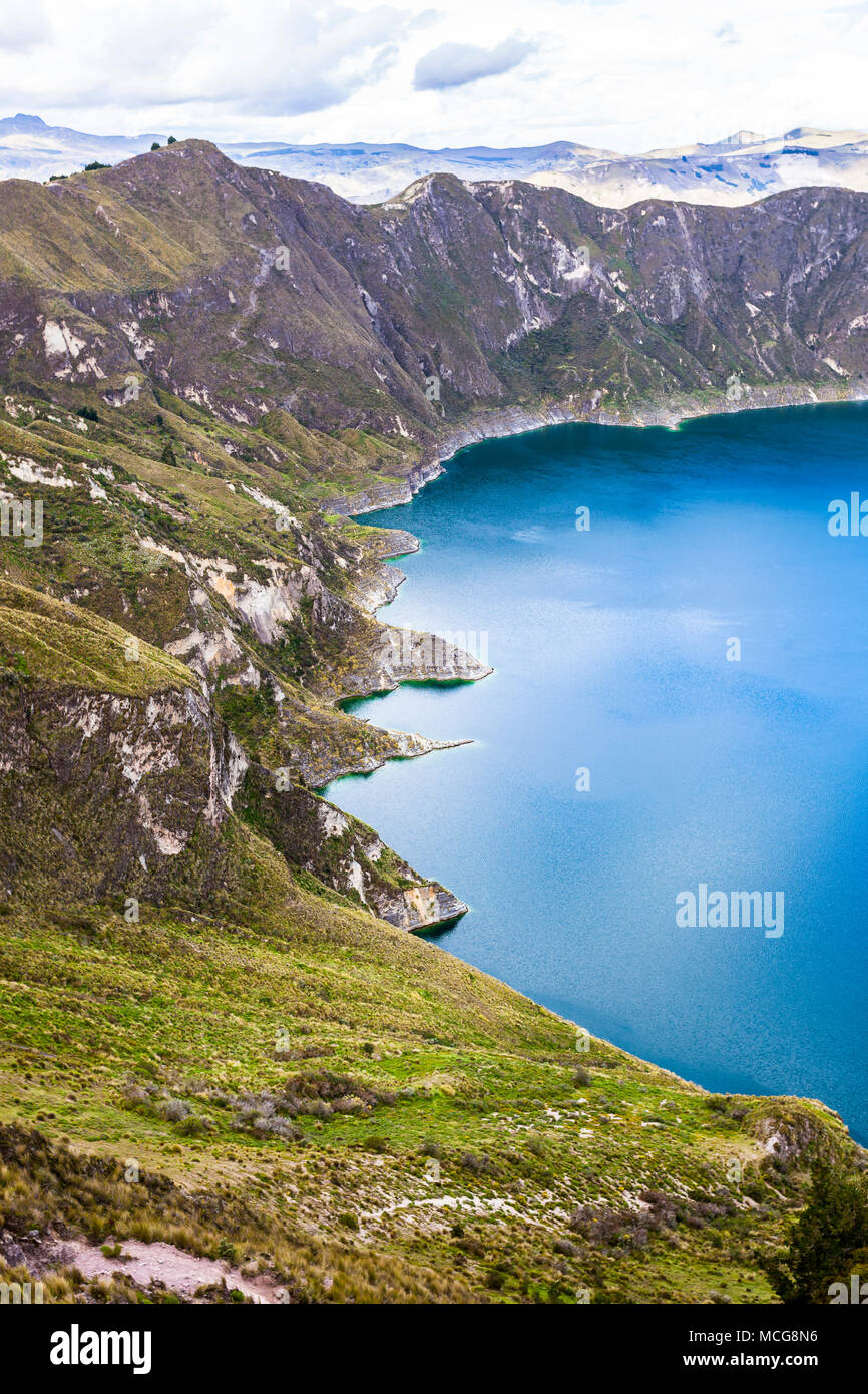 Quilotoa crater lake, Cotopaxi, Ecuador Stock Photo - Alamy