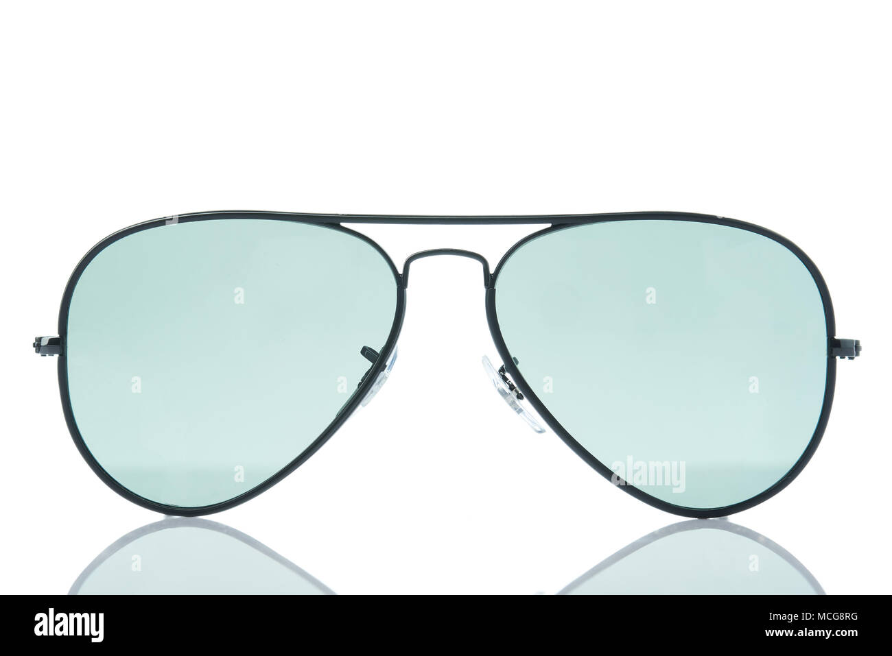 Black sunglasses frame isolated on white background front view Stock ...