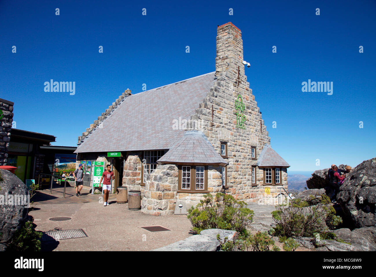 Shop at the Top, Table Mountain summit, Cape Town, South Africa Stock ...