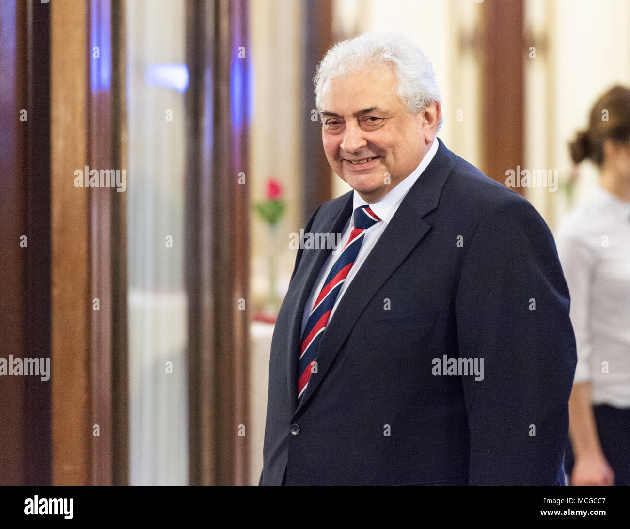 11 April 2018, Germany, Berlin: Russian ambassador to Germany Sergey ...