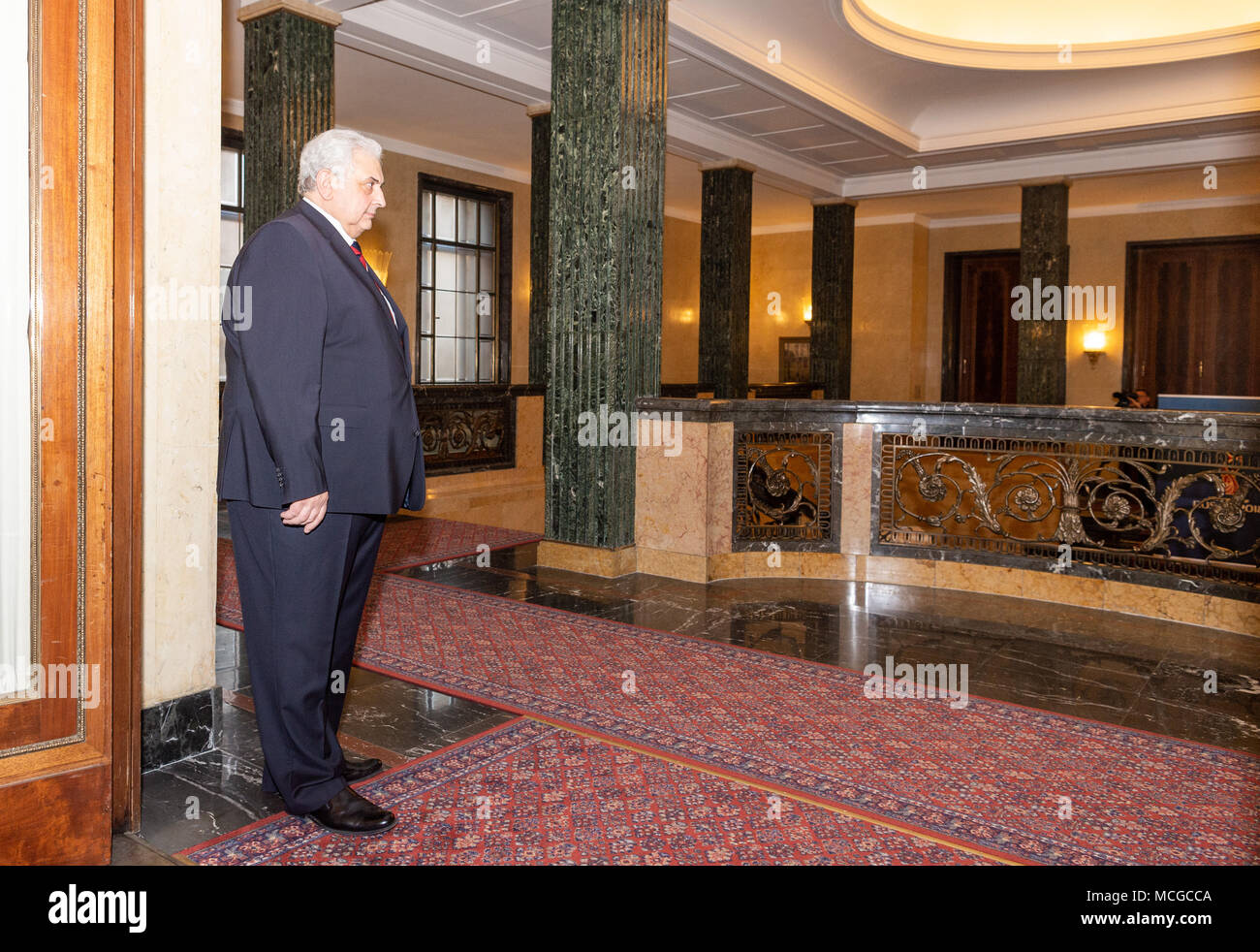 11 April 2018, Germany, Berlin: Russian ambassador to Germany Sergey ...