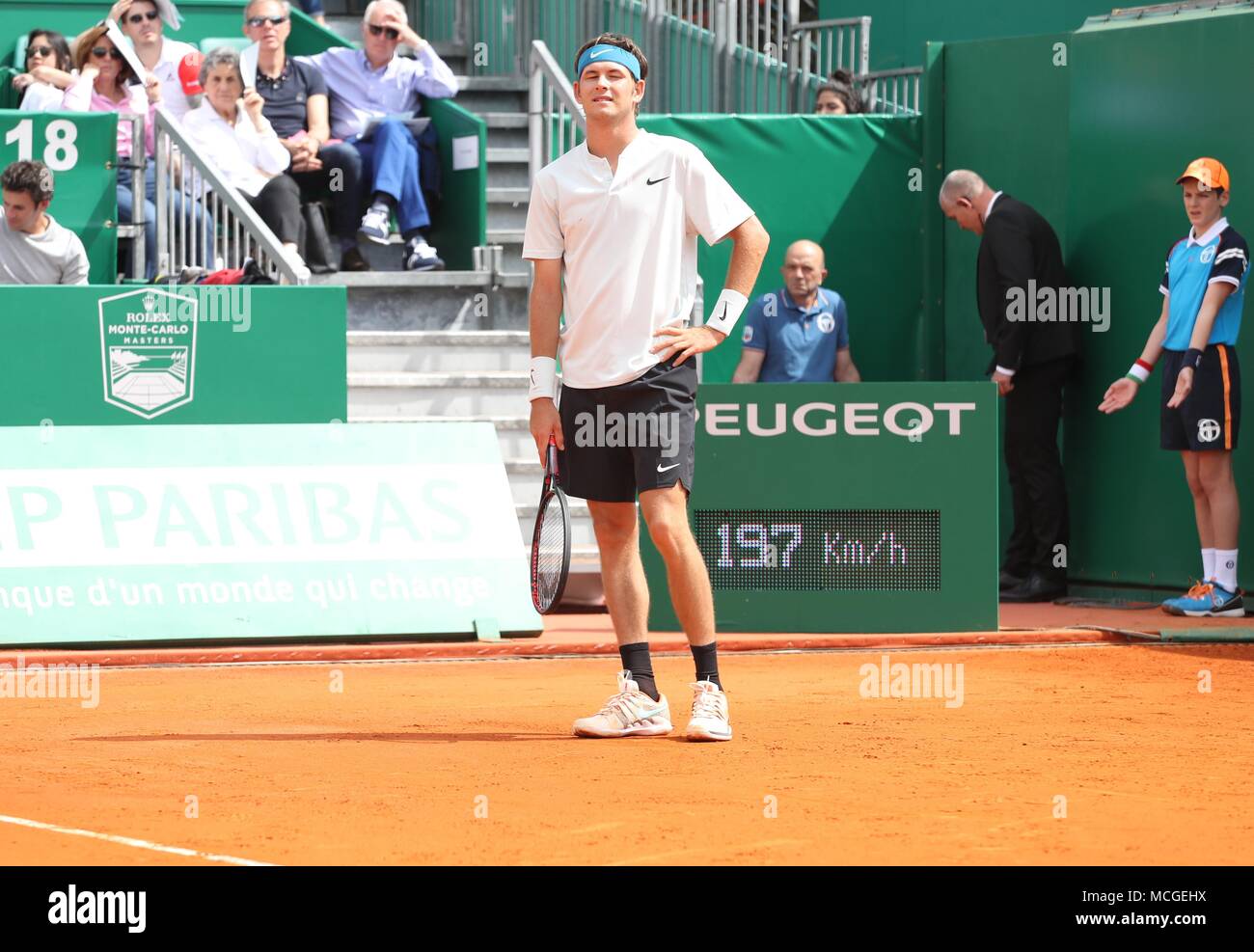 Monte Carlo, Monaco. 16th Apr, 2018. Jared Donaldson (USA) during The ...