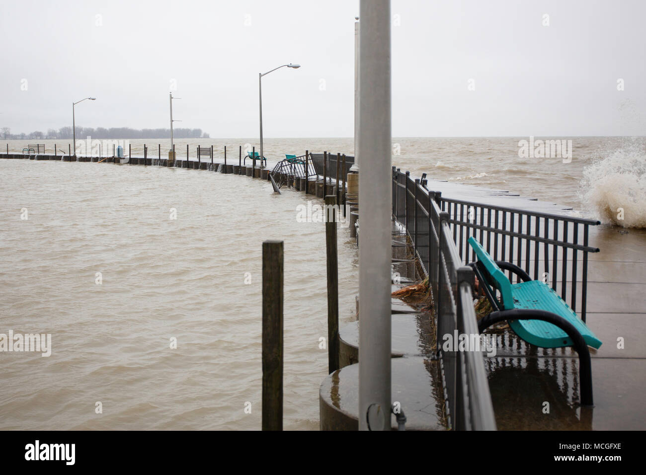 LUNA PIER MICHIGAN, April 15, 2018: More than 200 Luna Pier residents ...
