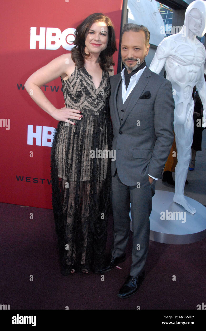LOS ANGELES, CA - APRIL 16: Writer Carly Wray and guest attends the Los ...