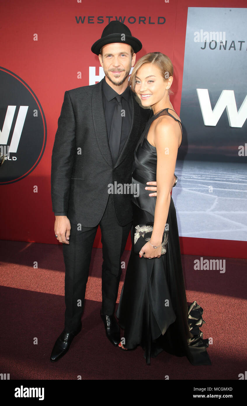 HOLLYWOOD, CA - APRIL 16: Gustaf Skarsgard, Caroline Sjostrand, at the ...