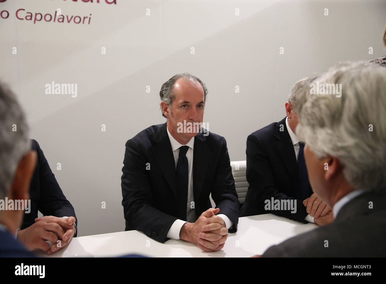 Italian politicians at Vinitaly Expo Stock Photo - Alamy