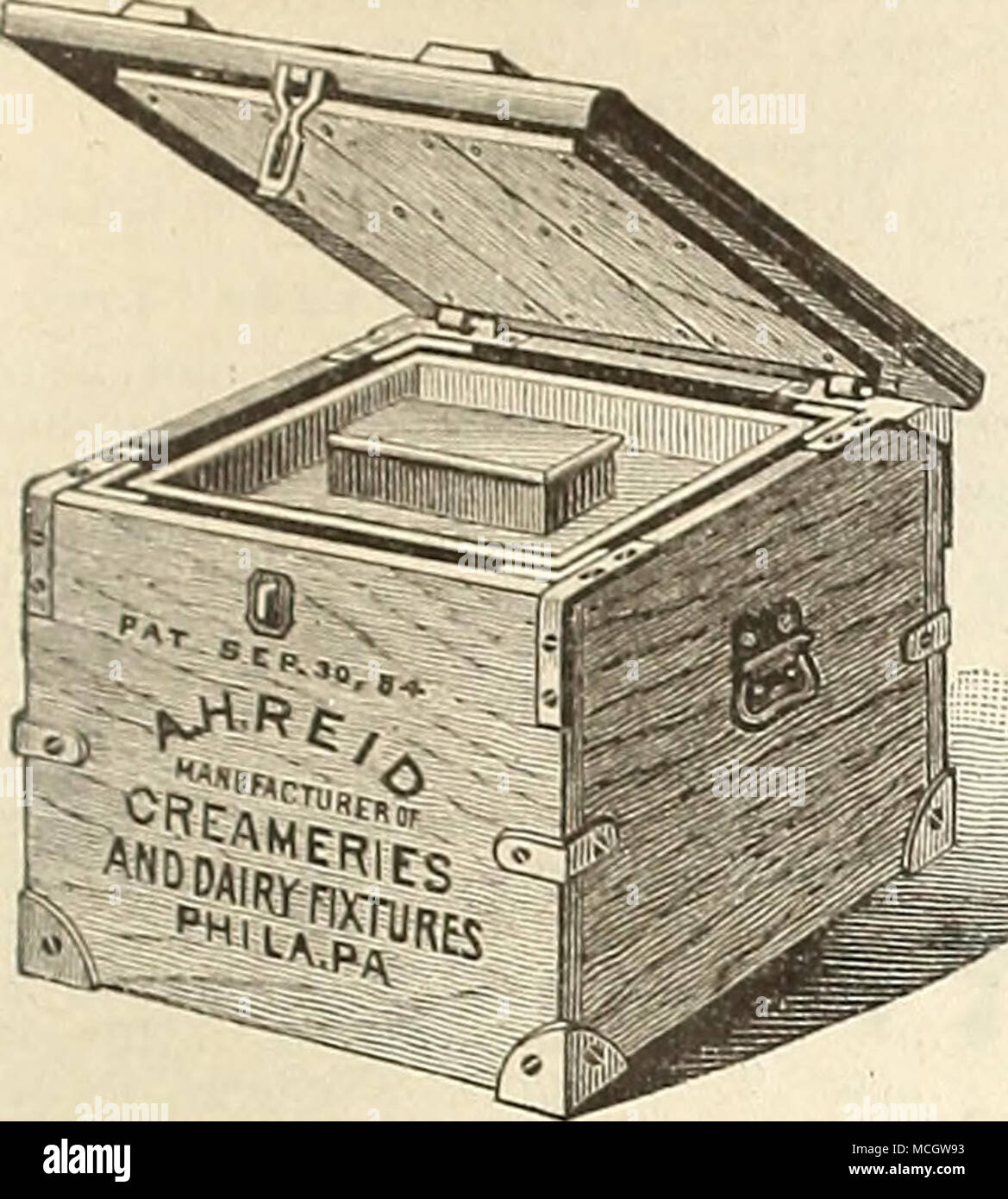 . Reid's Improved Butter Shipping: Box. Patented. Improved Butter ...