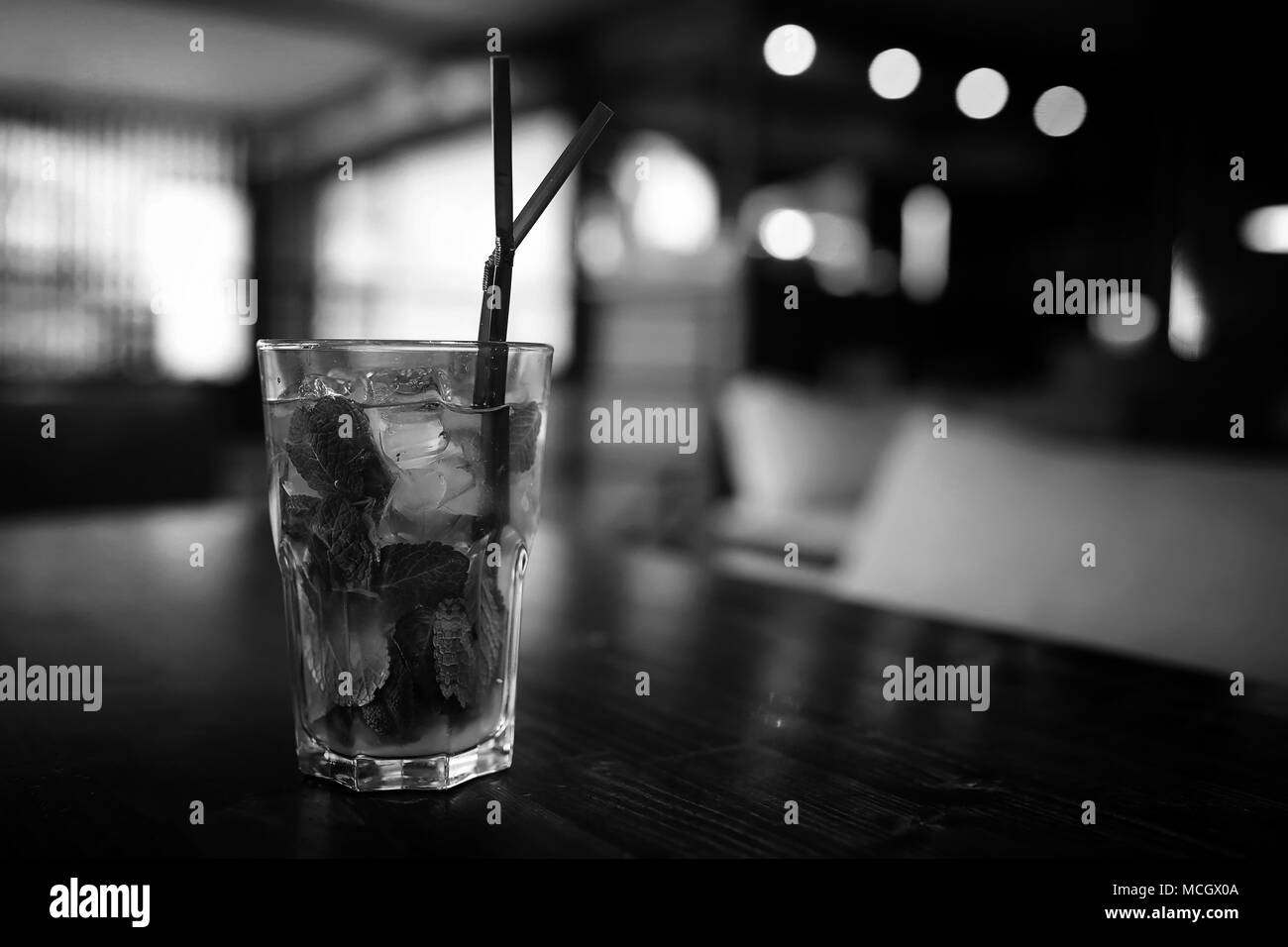 A table in a cafe objects Stock Photo - Alamy